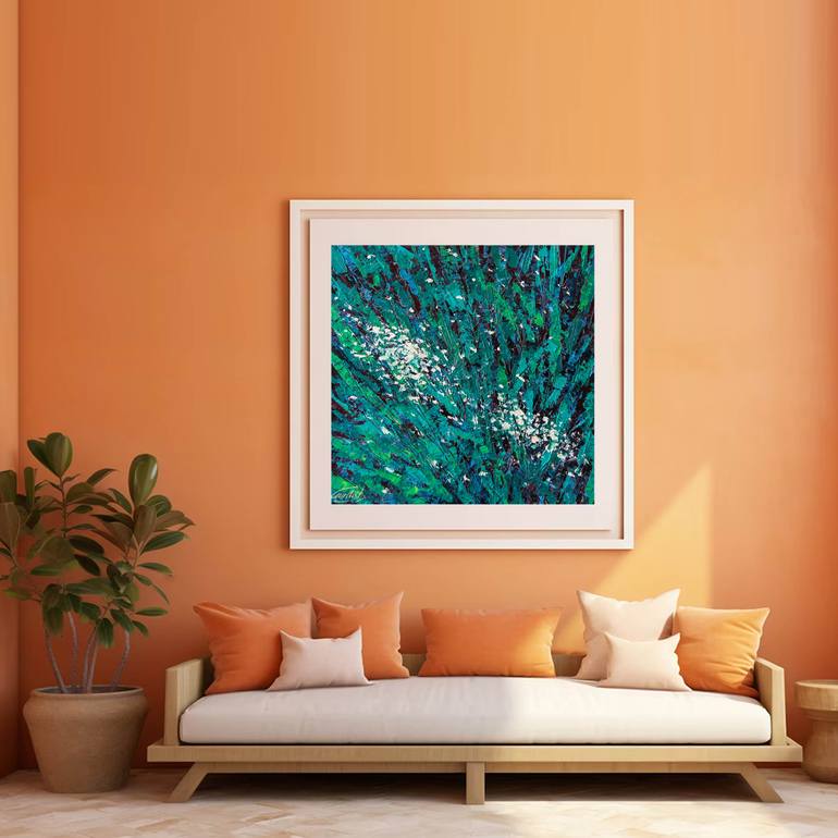 Blooming Flowers Painting by Artist Gurdish Pannu | Saatchi Art