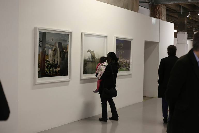 Simon Martin's works installed at the New Sensations exhibition in ...