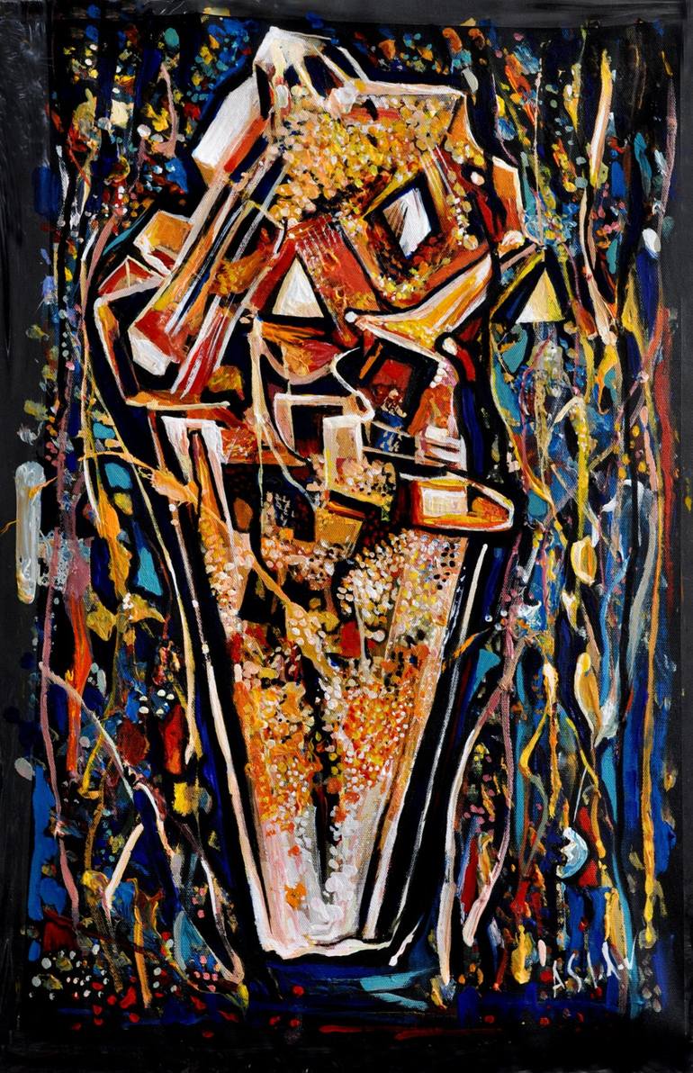 Transmutation of a Crystal Painting by Alex Solodov | Saatchi Art