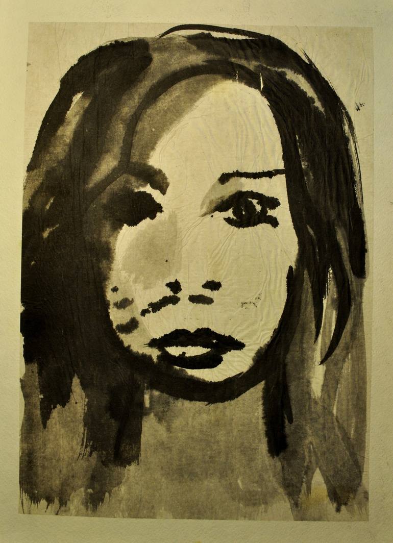 Girl with Piercing Drawing by Alex Solodov | Saatchi Art