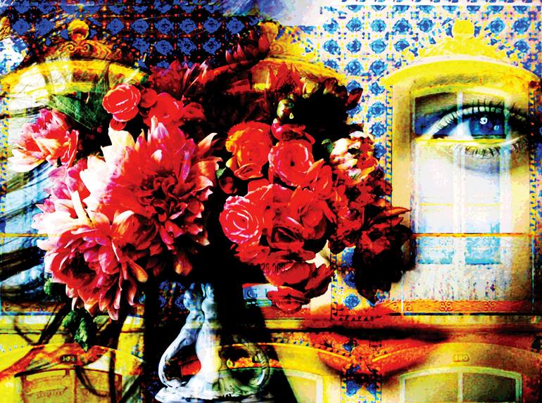 Lisbon Flowers - Limited Edition of 30 Mixed Media by Alex Solodov ...