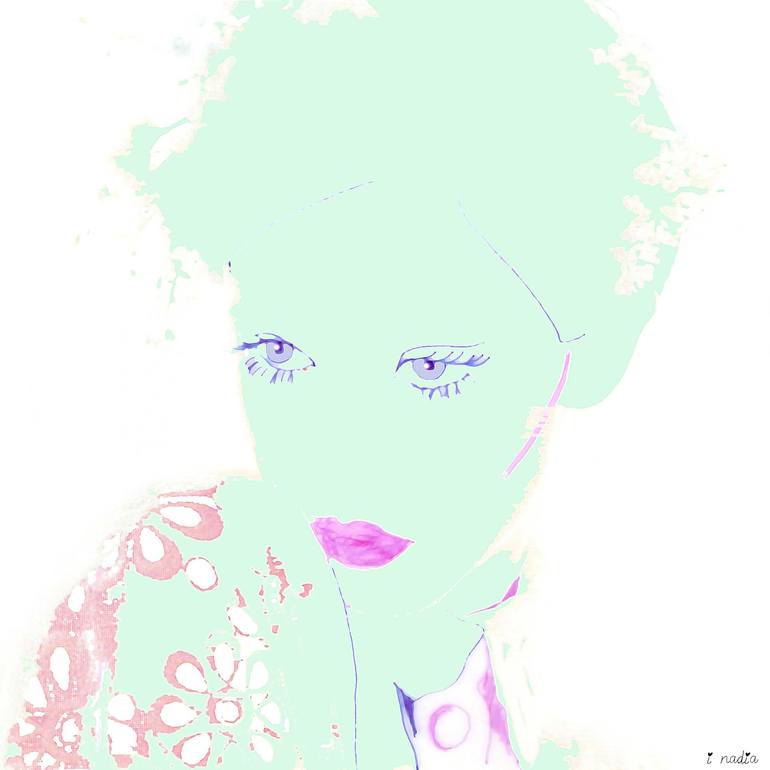 Green Gal Painting by Nadia El Meallem | Saatchi Art