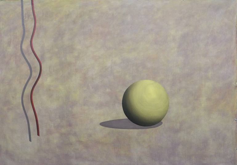 Espacio sin fin con esfera y cuerda Painting by A-K-RONA ART | Saatchi Art