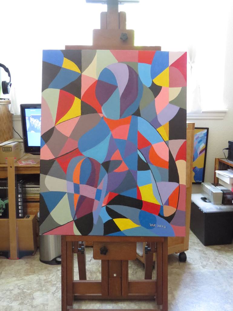 FACES BEHIND THE COLORS.......................... Painting by William ...