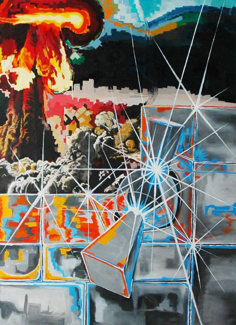 Demon Core Painting by Marty Breedlove | Saatchi Art