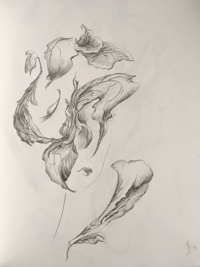 the rustle of silence Drawing by Dorota Zukowska | Saatchi Art