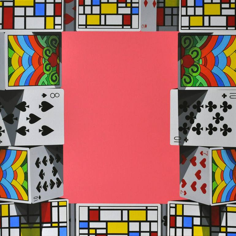 The tower of card Painting by byung taek Jeon | Saatchi Art