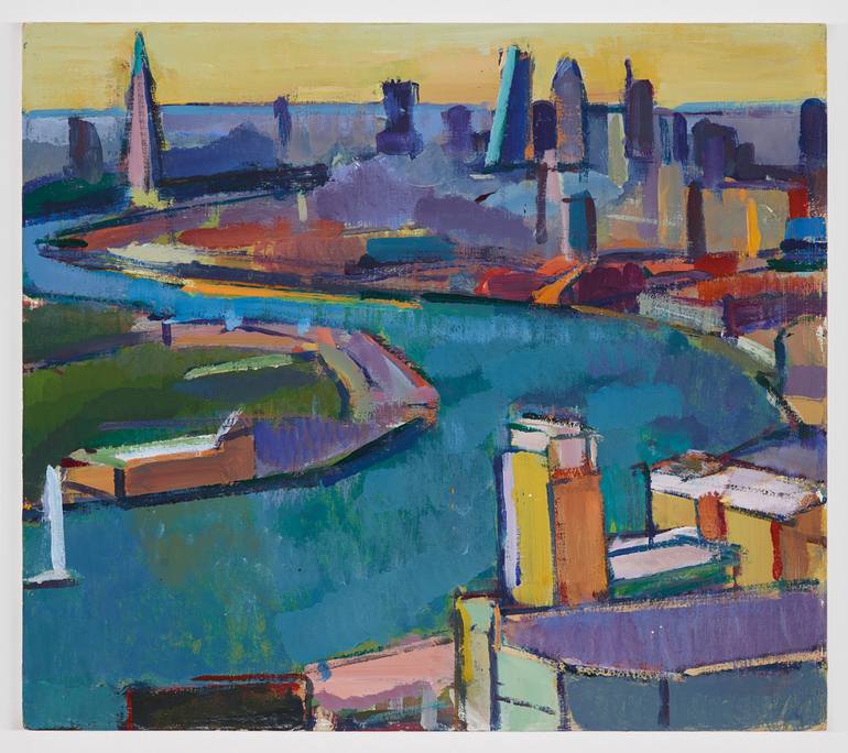 From level 39 Painting by Daniel Preece | Saatchi Art