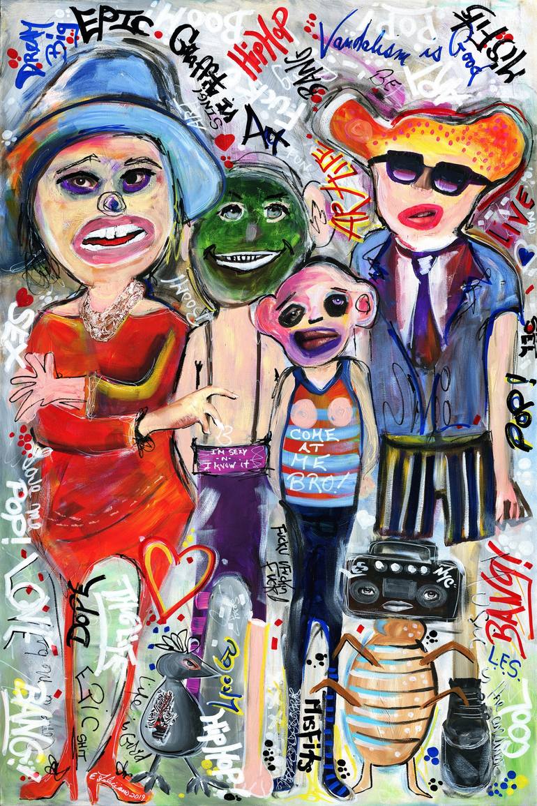 Misfits in New York Painting by Elena Feliciano | Saatchi Art