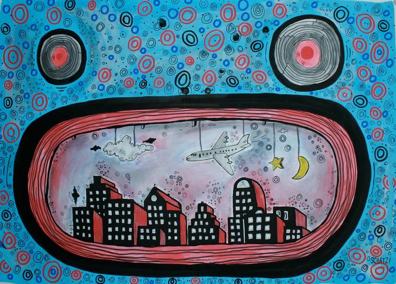 city Painting by Doug Perkul | Saatchi Art