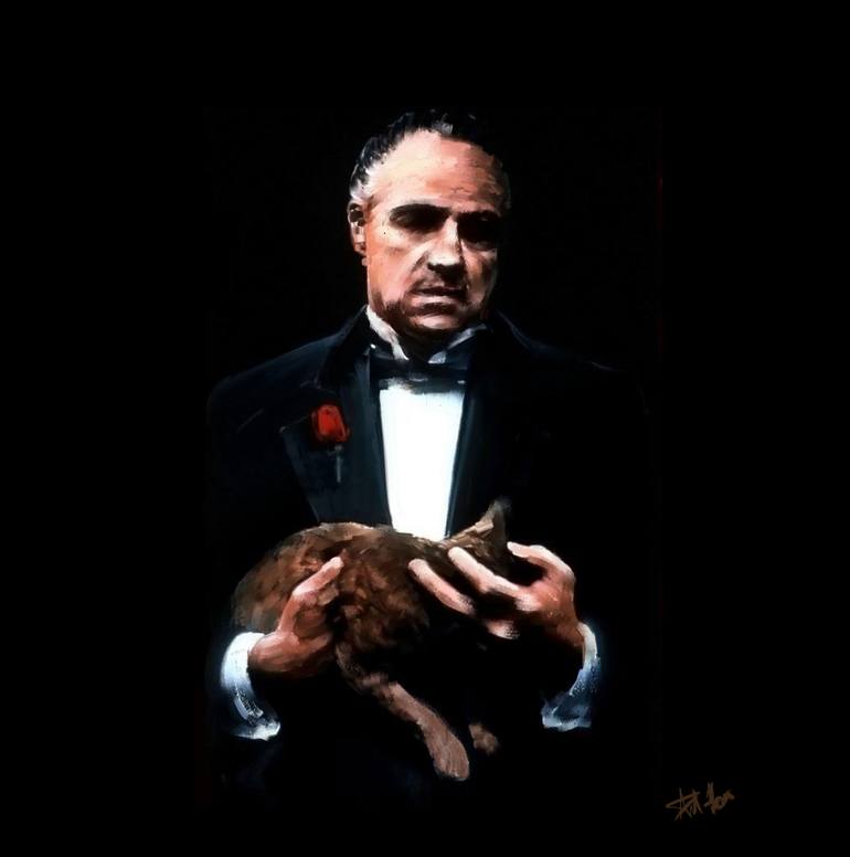 Godfather Mixed Media by Ant Fox | Saatchi Art