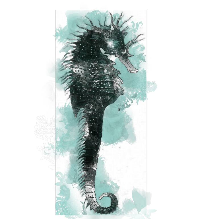 Seahorse 3 Painting by Ant Fox | Saatchi Art