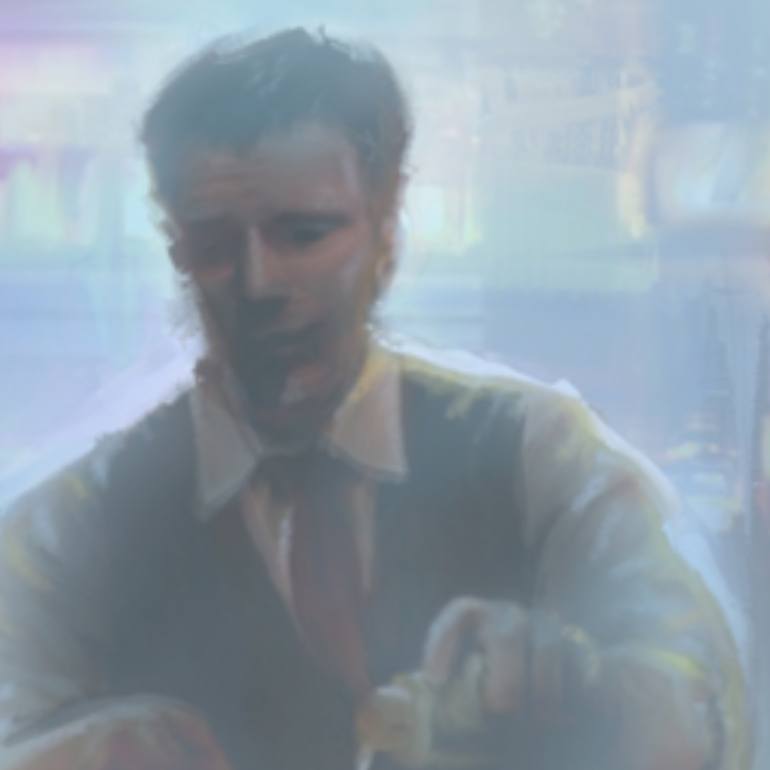 The Pianist and Barman Painting by Ant Fox | Saatchi Art