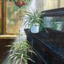 Porch Plants Painting by Charles Pace | Saatchi Art