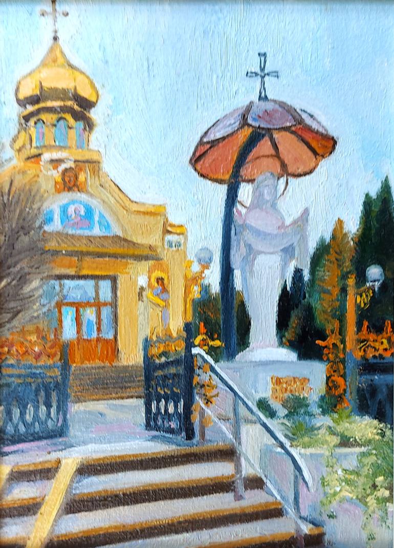 Church of the Intercession of the Blessed Virgin Mary Painting by Olena Kamenetska-Ostapchuk ...