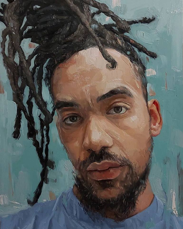 Portrait of Tim Fowler Painting by Oliver Winconek | Saatchi Art