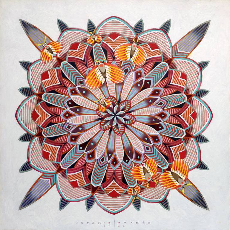 Snowflake Painting by Federico Cortese | Saatchi Art