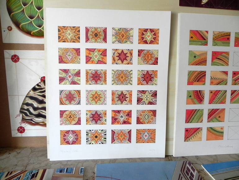 Flag number 14 Drawing by Federico Cortese | Saatchi Art