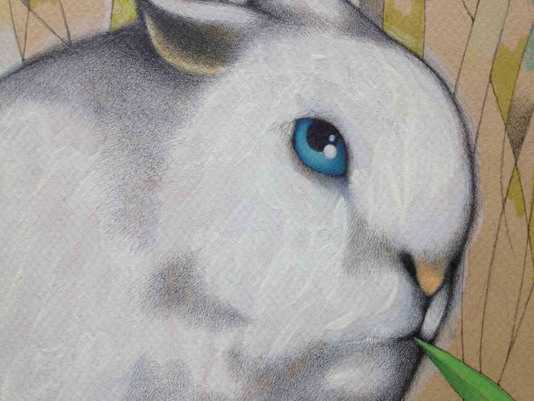 Bunny alien Drawing by Federico Cortese | Saatchi Art