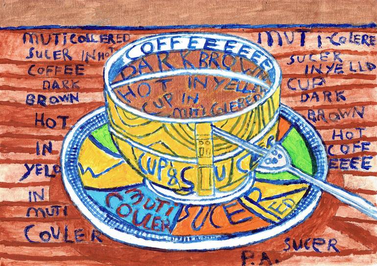 Coffee Poem Painting by Philip Absolon | Saatchi Art