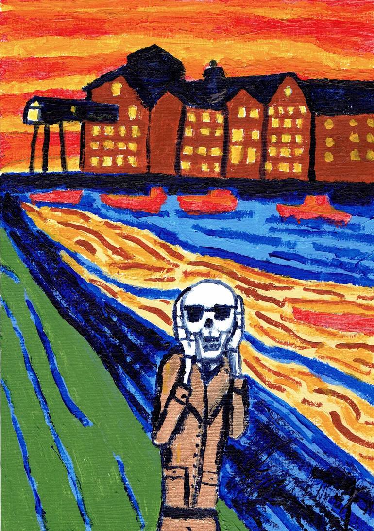 Scream In Wells Painting by Philip Absolon | Saatchi Art