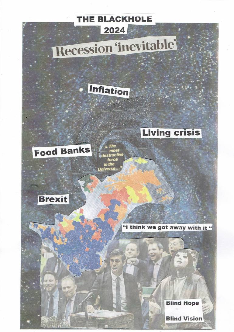 Black Hole 2024 Collage by Philip Absolon | Saatchi Art