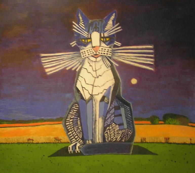 COTTALD CAT Painting by Philip Absolon | Saatchi Art