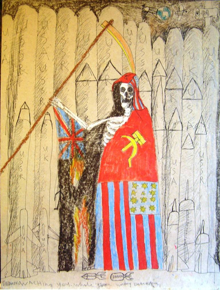 The Cold War Drawing by Philip Absolon | Saatchi Art