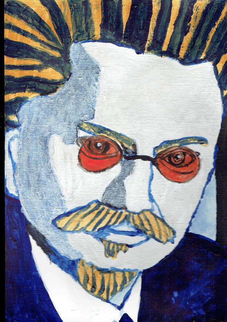 Trotsky Painting by Philip Absolon | Saatchi Art