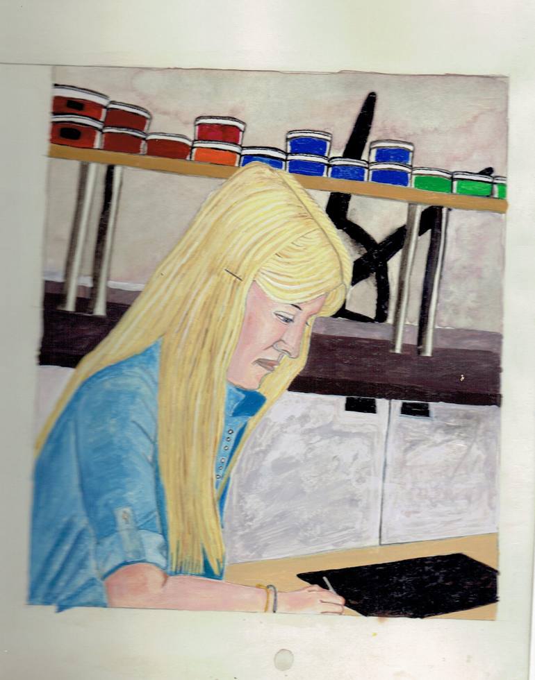 Art Student Painting by Philip Absolon | Saatchi Art