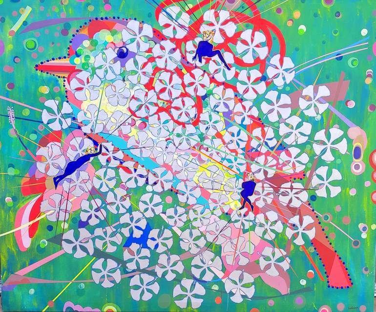 En los jardines del Embajador Painting by Hector Ledesma | Saatchi Art