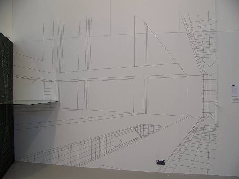 Mirror series and line drawing installation Installation by Jess ...