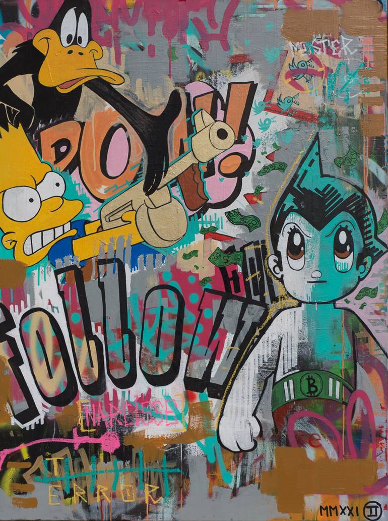 Follow me Painting by thomas jarry | Saatchi Art