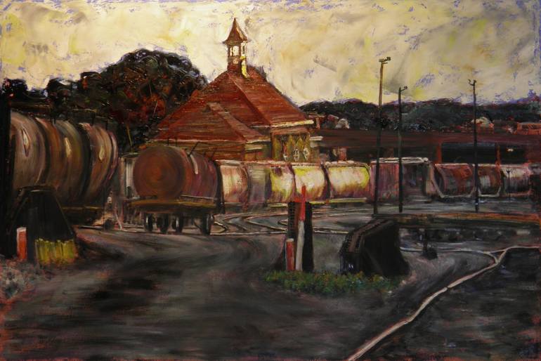 Abbey Station at Sunset Painting by Timothy Miller | Saatchi Art