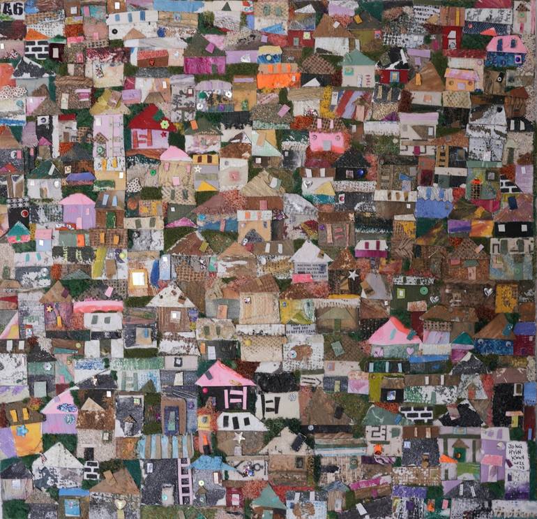 near & dear Collage by Elizabeth Jonghyun Kwon | Saatchi Art