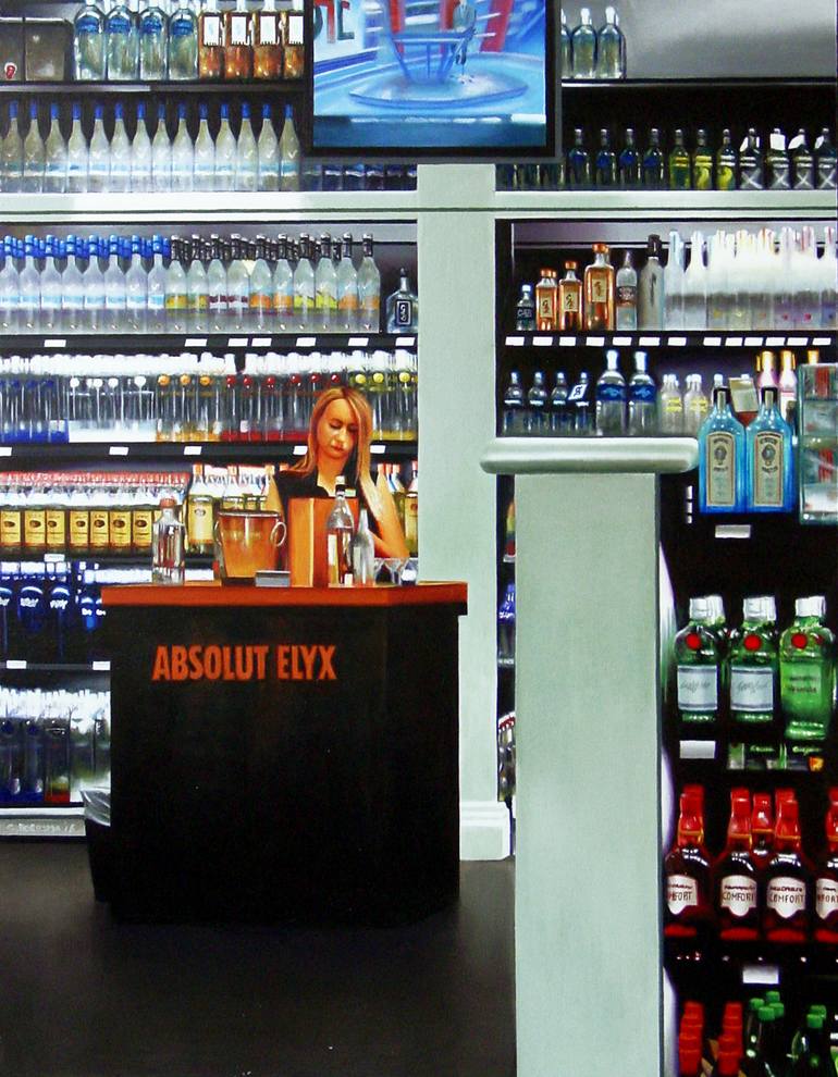 Liquor Store Painting by Gerard Boersma | Saatchi Art