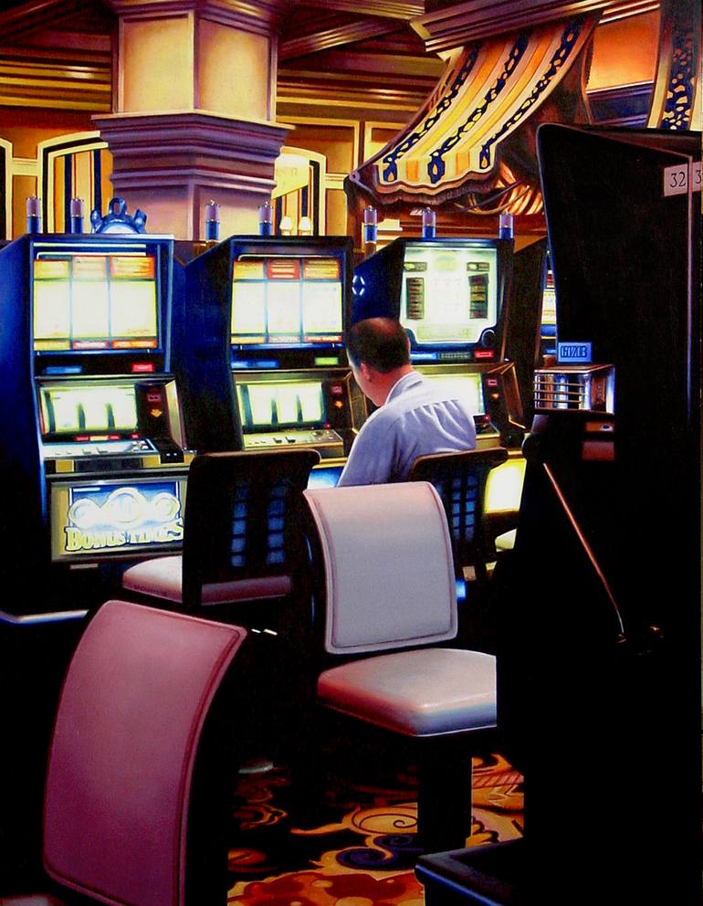Slot Machines Painting by Gerard Boersma | Saatchi Art