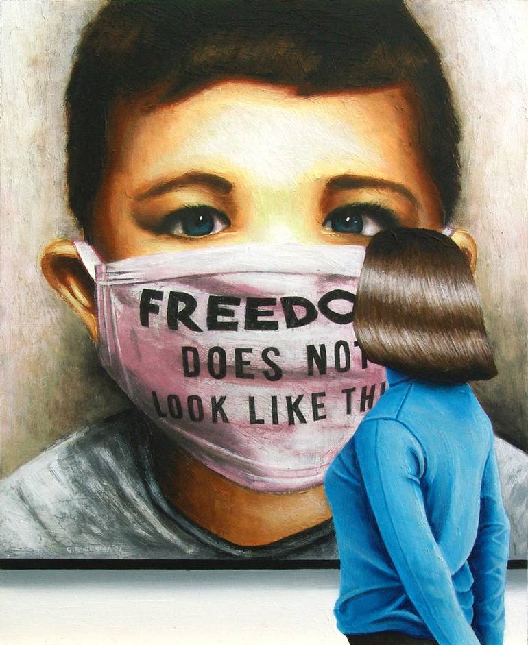 Freedom Does Not Look Like This Painting by Gerard Boersma | Saatchi Art