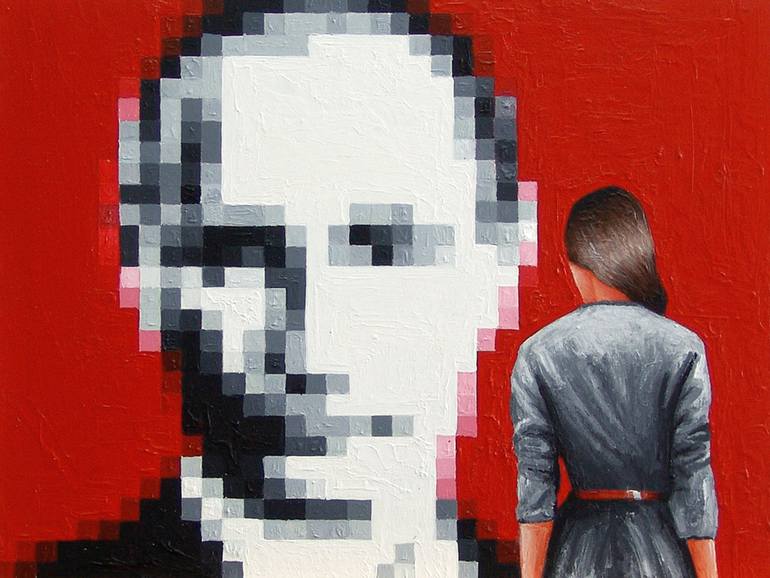 Putin Pixelated Painting by Gerard Boersma | Saatchi Art