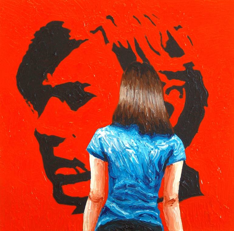 Red Andy Warhol Painting by Gerard Boersma | Saatchi Art