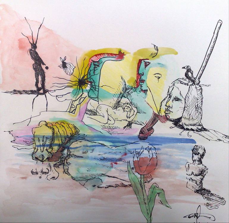 Cause and Effect Drawing by Moses Foster | Saatchi Art