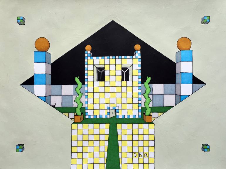 Face-like Folly #02 Drawing by Damien Nicolas Roux - Dnr | Saatchi Art