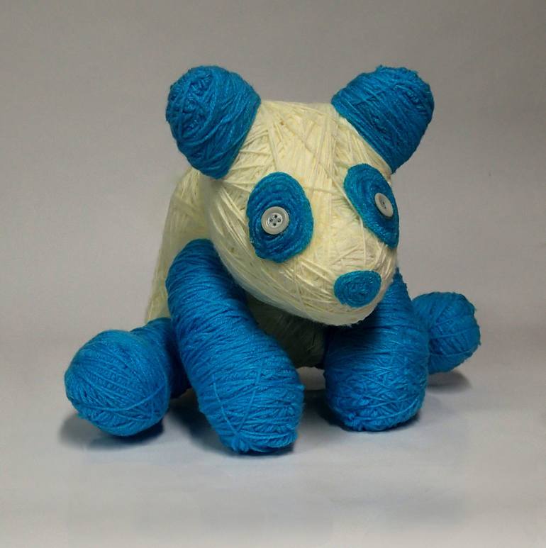 Yarn Panda Bear Sculpture by Brian Jones | Saatchi Art