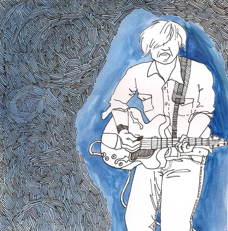 Ryan Adams Painting by Liz Morrison | Saatchi Art
