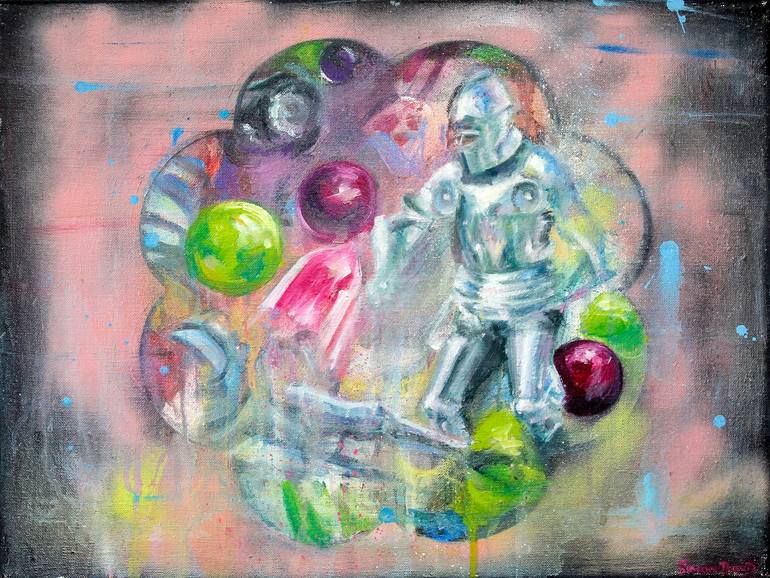 A Knight's Fall Painting by Simon Boyd | Saatchi Art