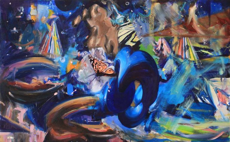 Between the Earth and the Sky Painting by Simon Boyd | Saatchi Art