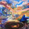 Between the Earth and the Sky Painting by Simon Boyd | Saatchi Art