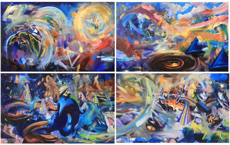 Between the Earth and the Sky Painting by Simon Boyd | Saatchi Art