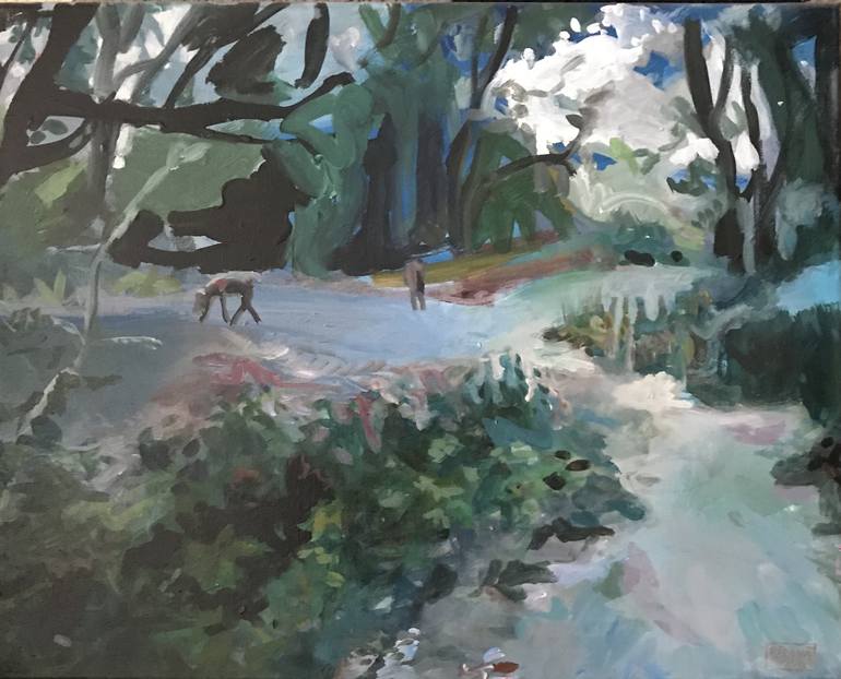 Two Dogs Painting by Pavla Padiva | Saatchi Art