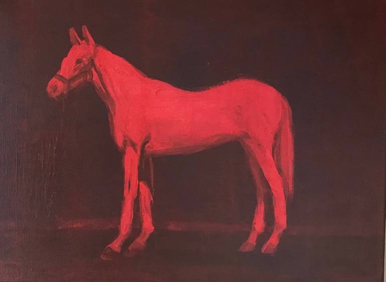 The Red Horse Painting by Pavla Padiva | Saatchi Art